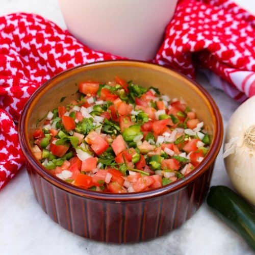 Fresh Salsa Bandera (Pico de Gallo)