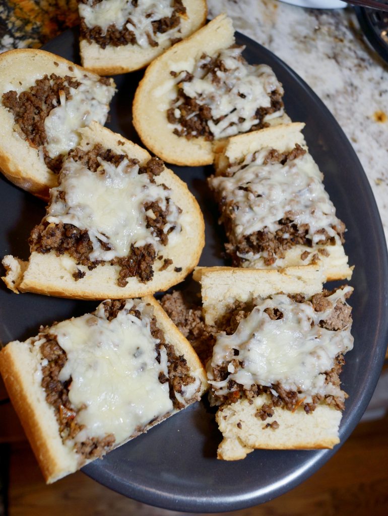 Cheesy Open-Faced Ground Beef Tortas - Everyday Latina