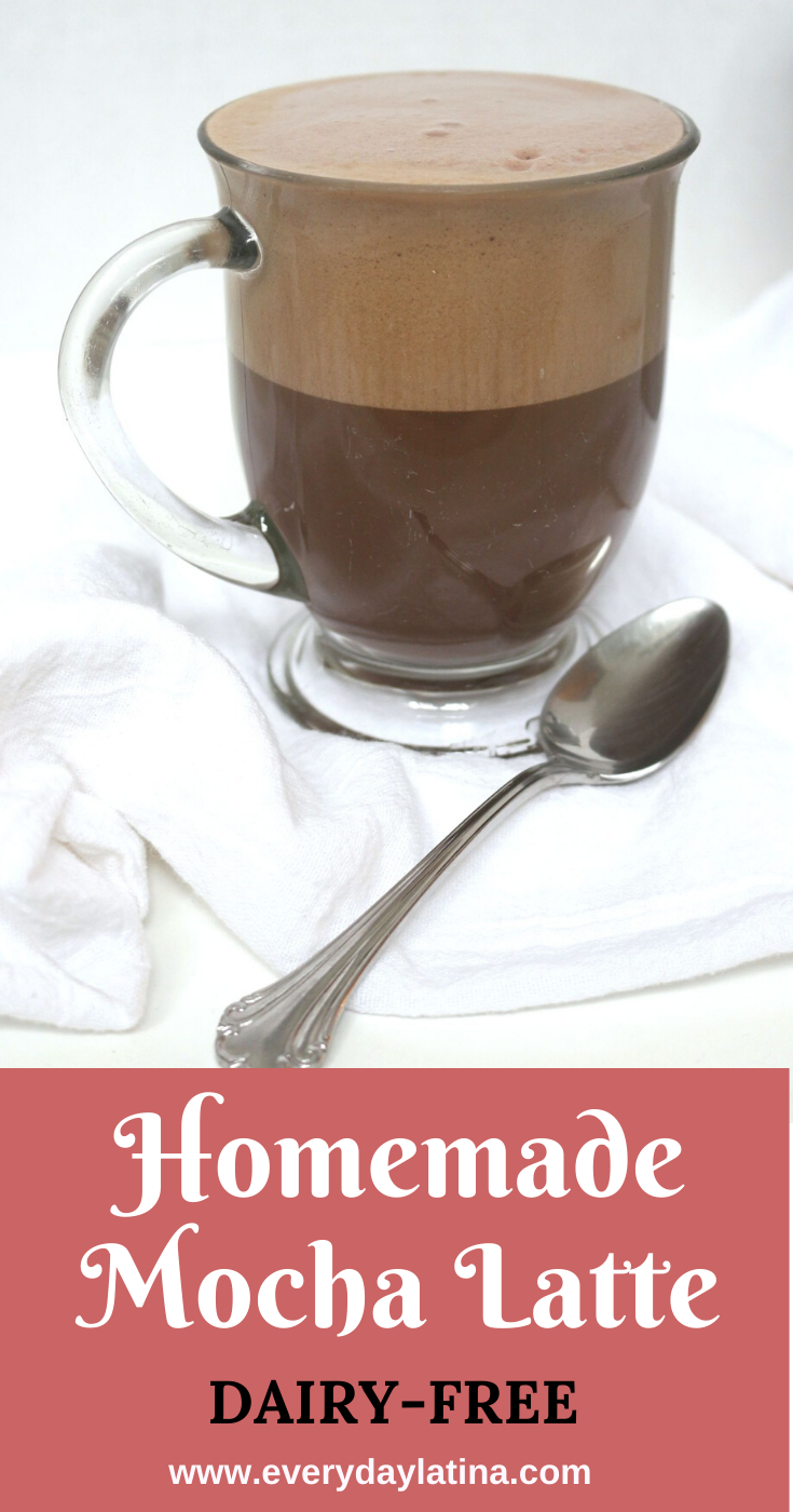 Super Frothy Mocha Latte (Dairy-Free) - Everyday Latina