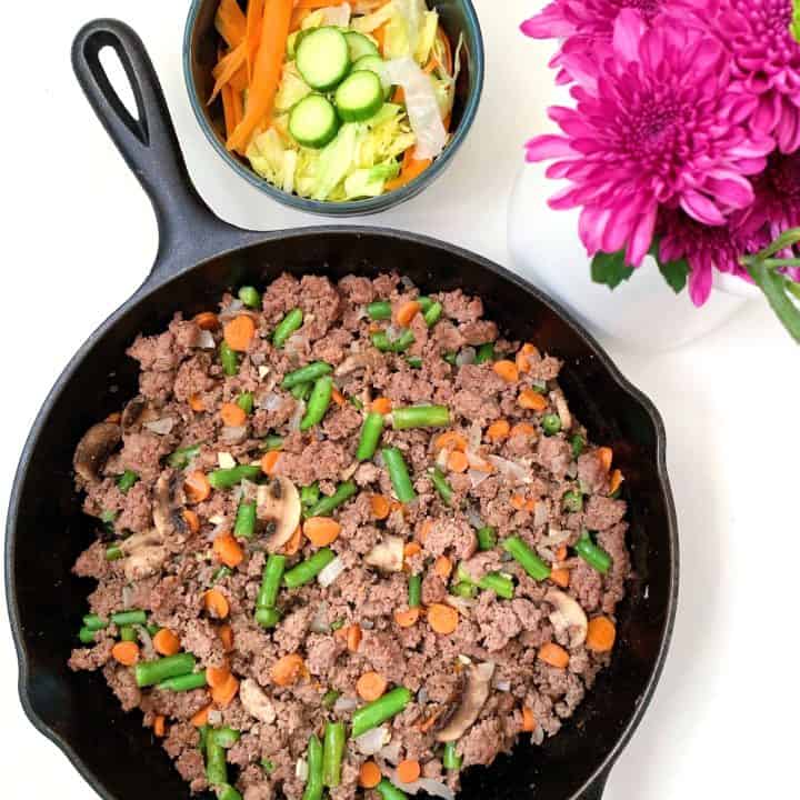 Mixed Vegetables and Ground Beef Skillet - Everyday Latina