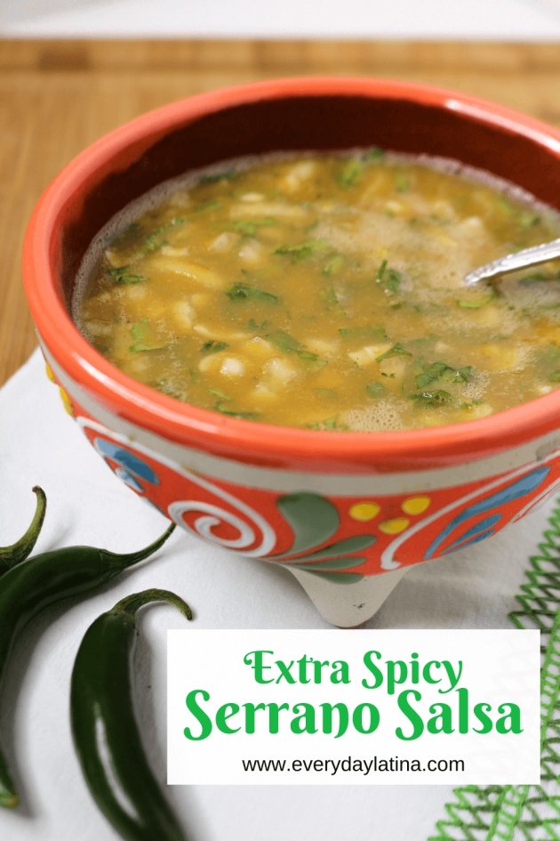 Extra Spicy Serrano Salsa - Everyday Latina