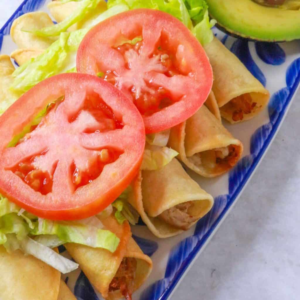 3-Ingredient Crispy Pork Flautas