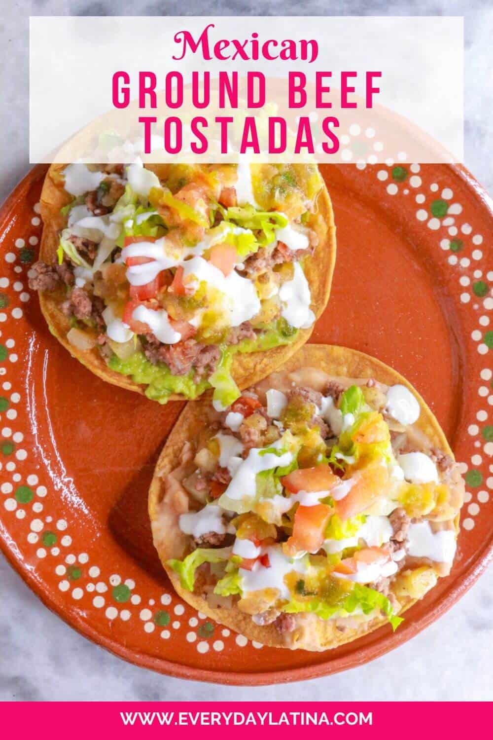Tostadas de Carne Molida (Ground Beef Tostadas)