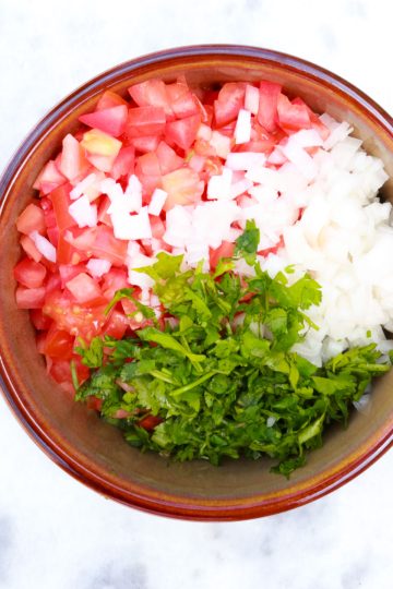 Fresh Salsa Bandera (Pico de Gallo)