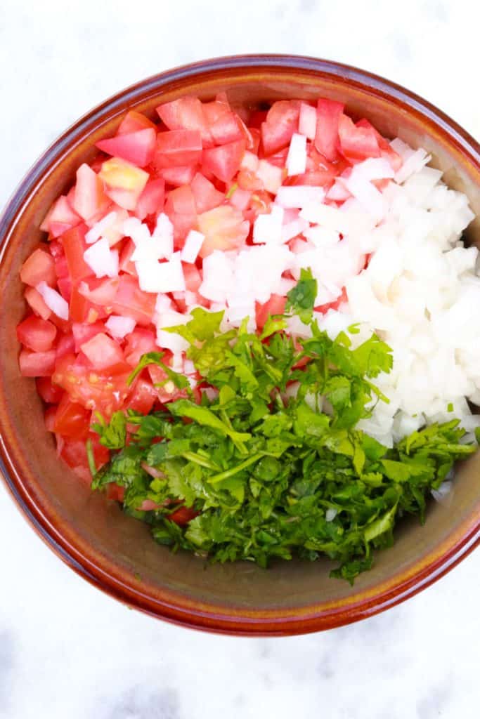 Fresh Salsa Bandera (Pico de Gallo)