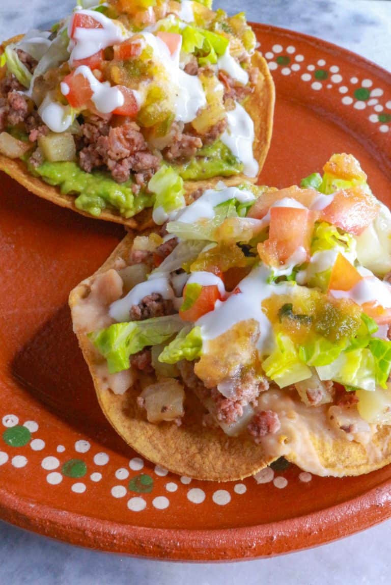 Tostadas de Carne Molida (Ground Beef Tostadas)