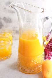 The Easiest Mango Agua Fresca