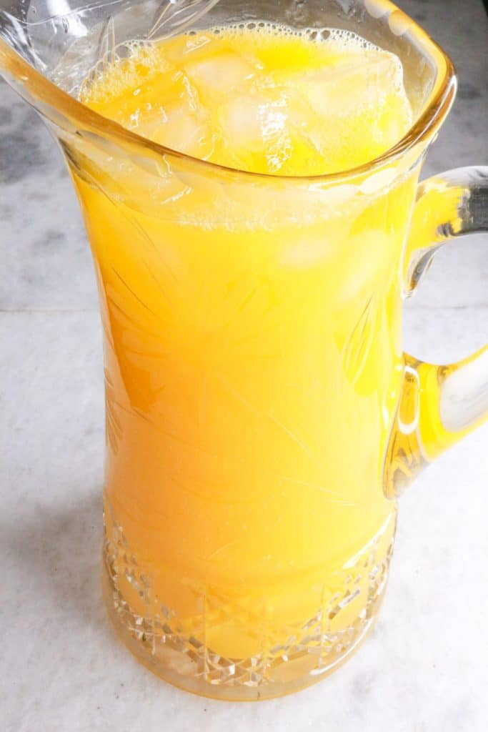 The Easiest Mango Agua Fresca