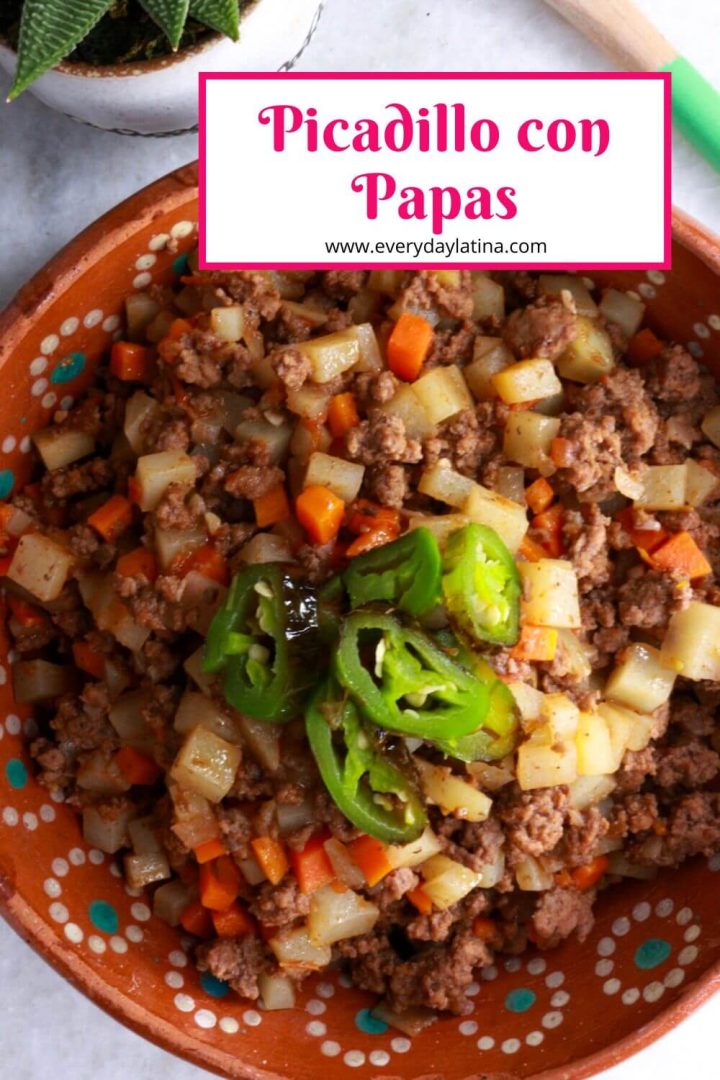 Mexican Picadillo con Papas