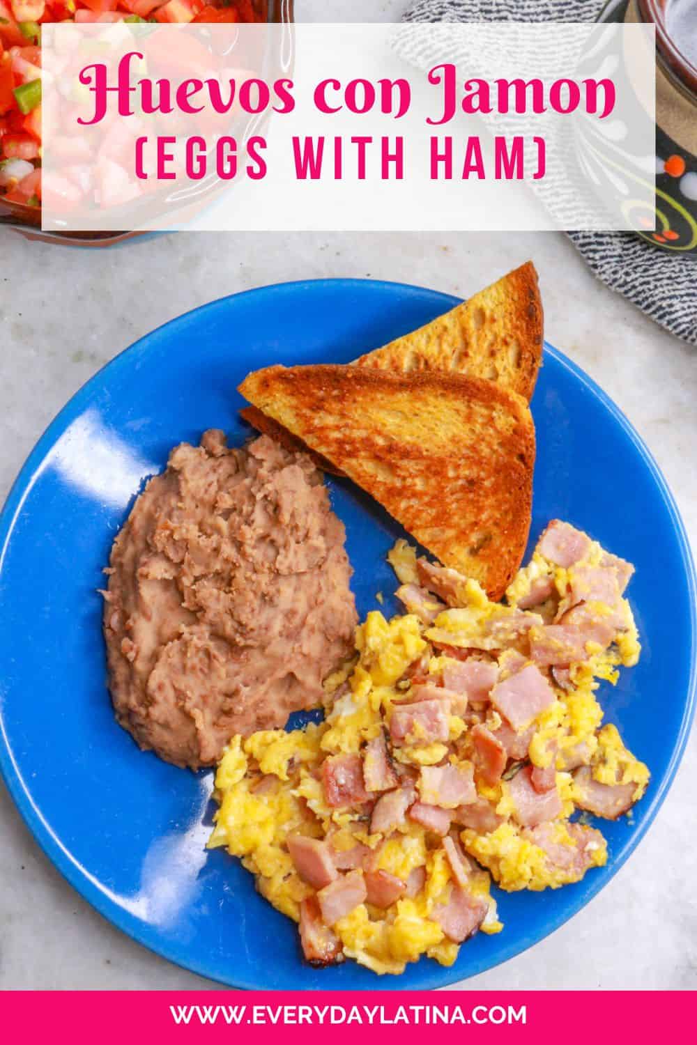 Huevos con Jamon (Scrambled Eggs with Ham)