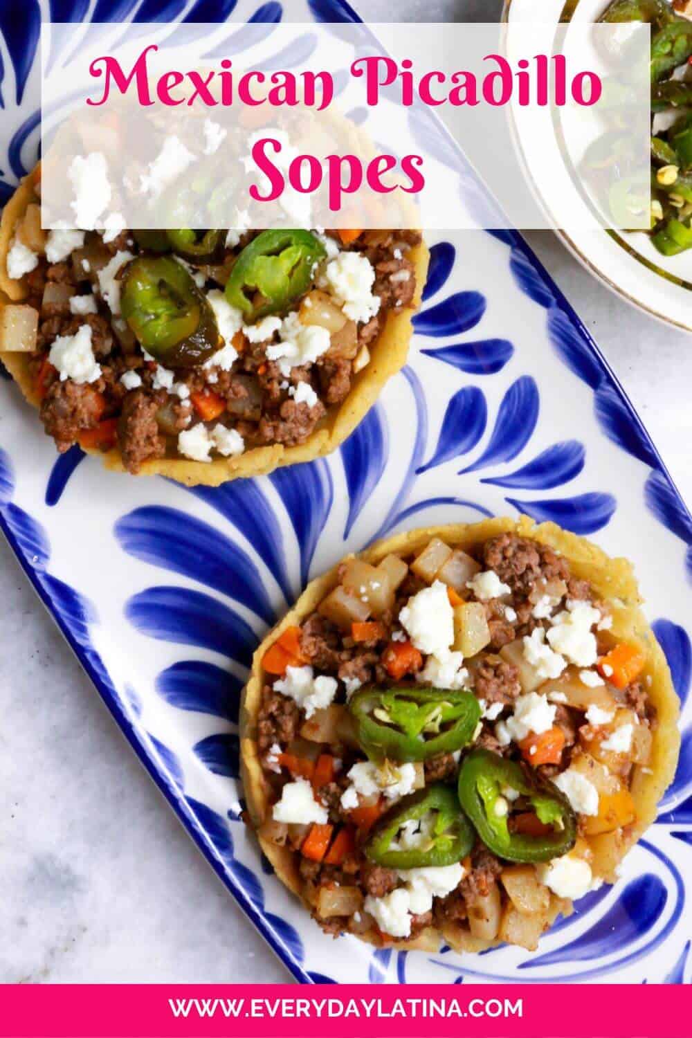 Easy Mexican Sopes de Picadillo