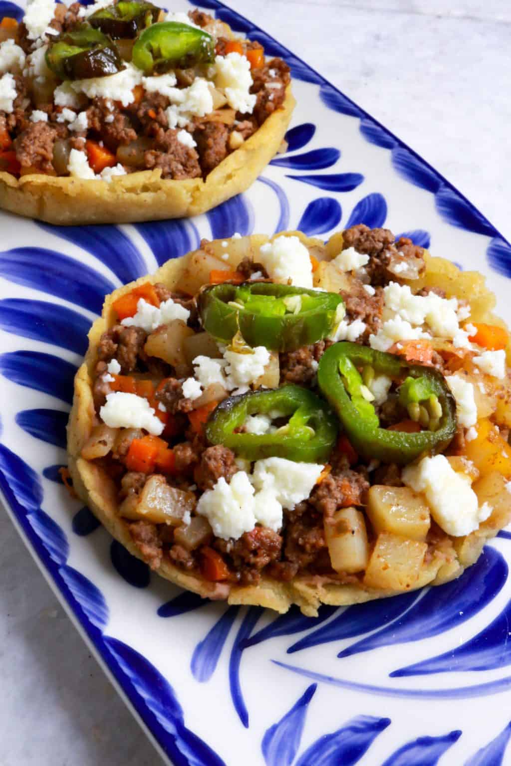 Easy Mexican Sopes de Picadillo