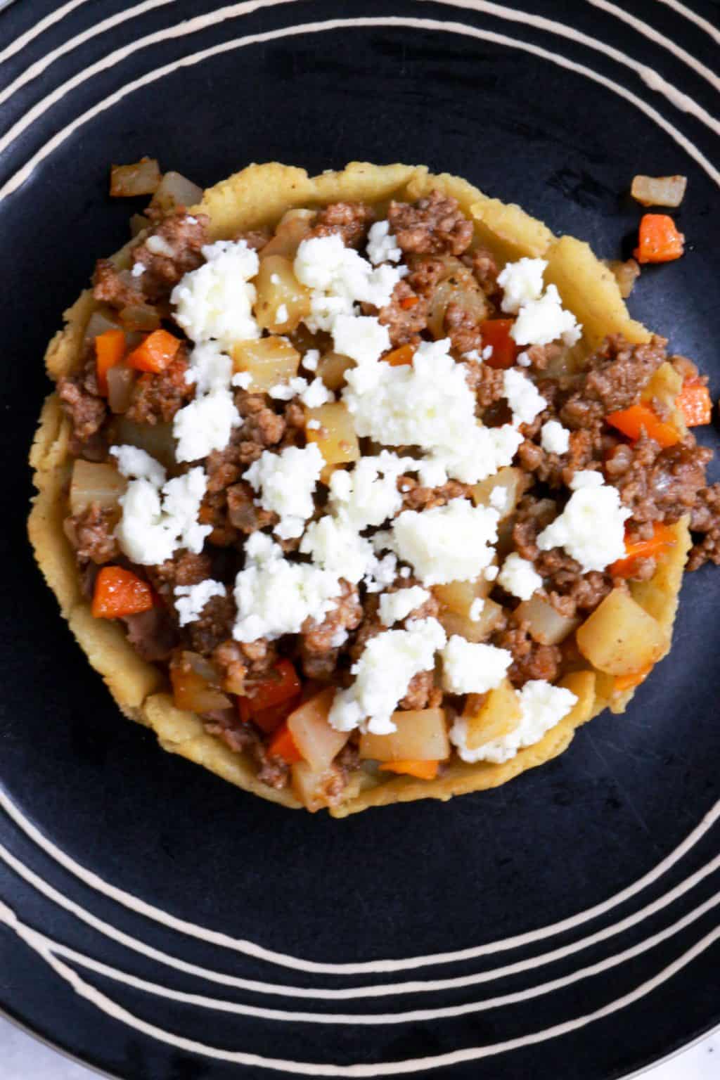 Easy Mexican Sopes de Picadillo