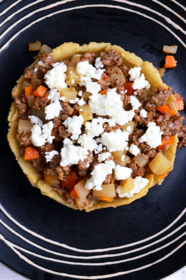 Easy Mexican Sopes de Picadillo