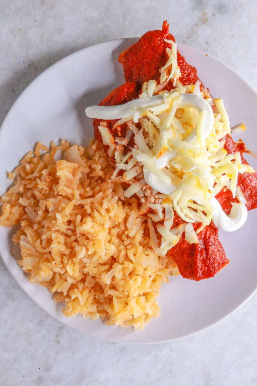 Authentic Enchiladas Rojas with Shredded Beef