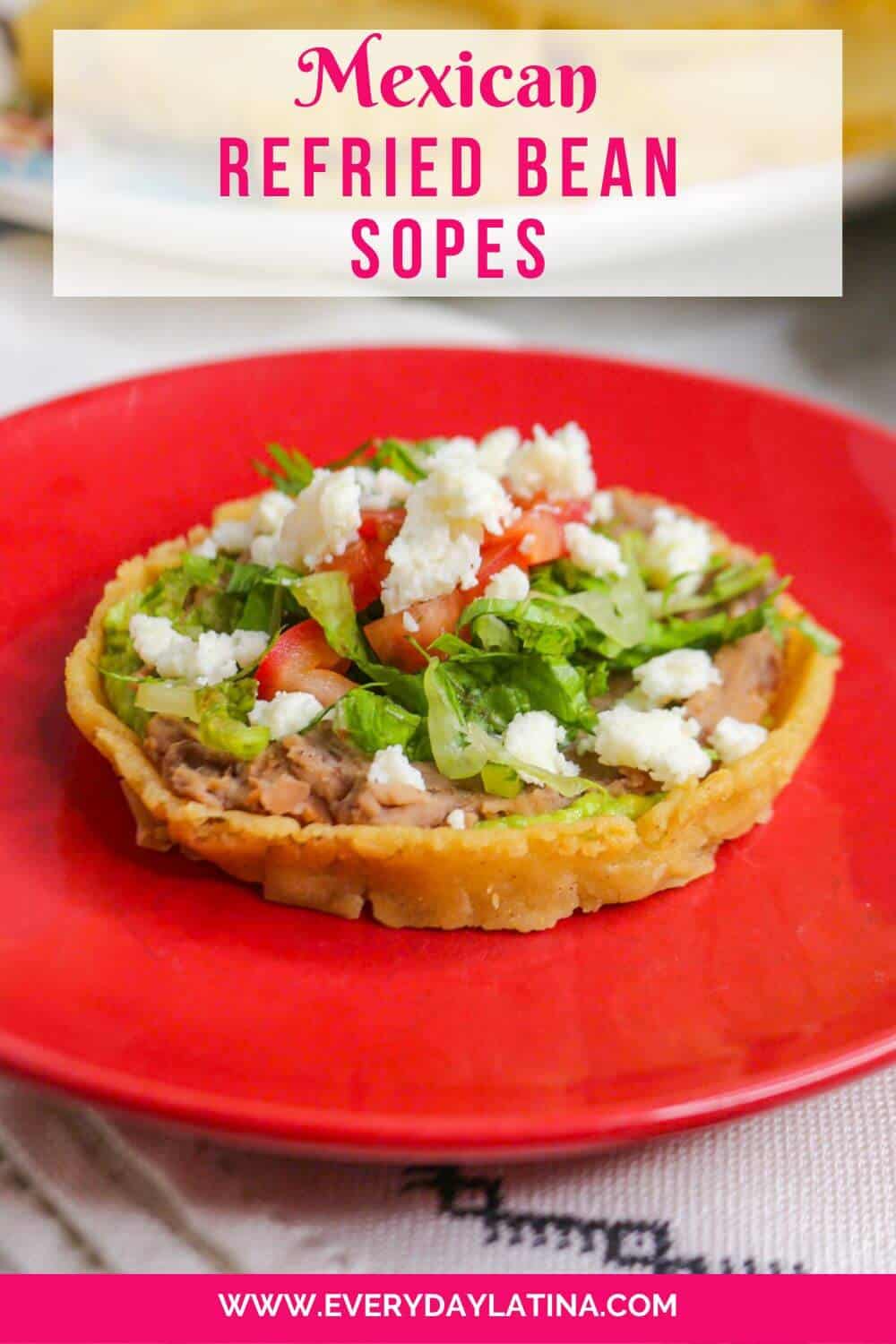 Sopes de Frijoles (Refried Bean Sopes)