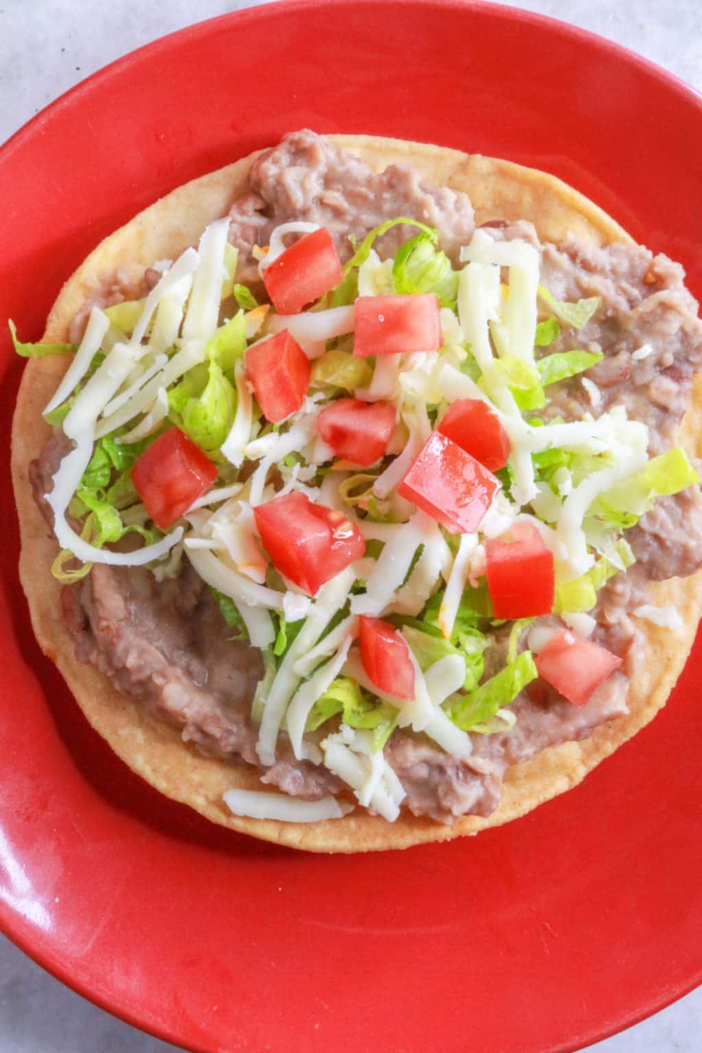 Tostadas de Frijoles (Refried Bean Tostadas)