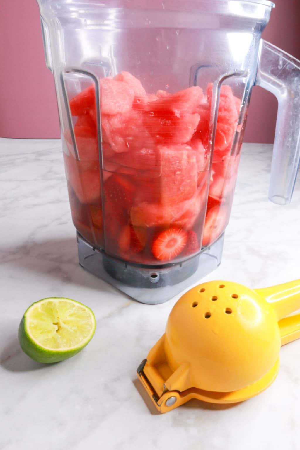10-Minute Watermelon Strawberry Agua Fresca