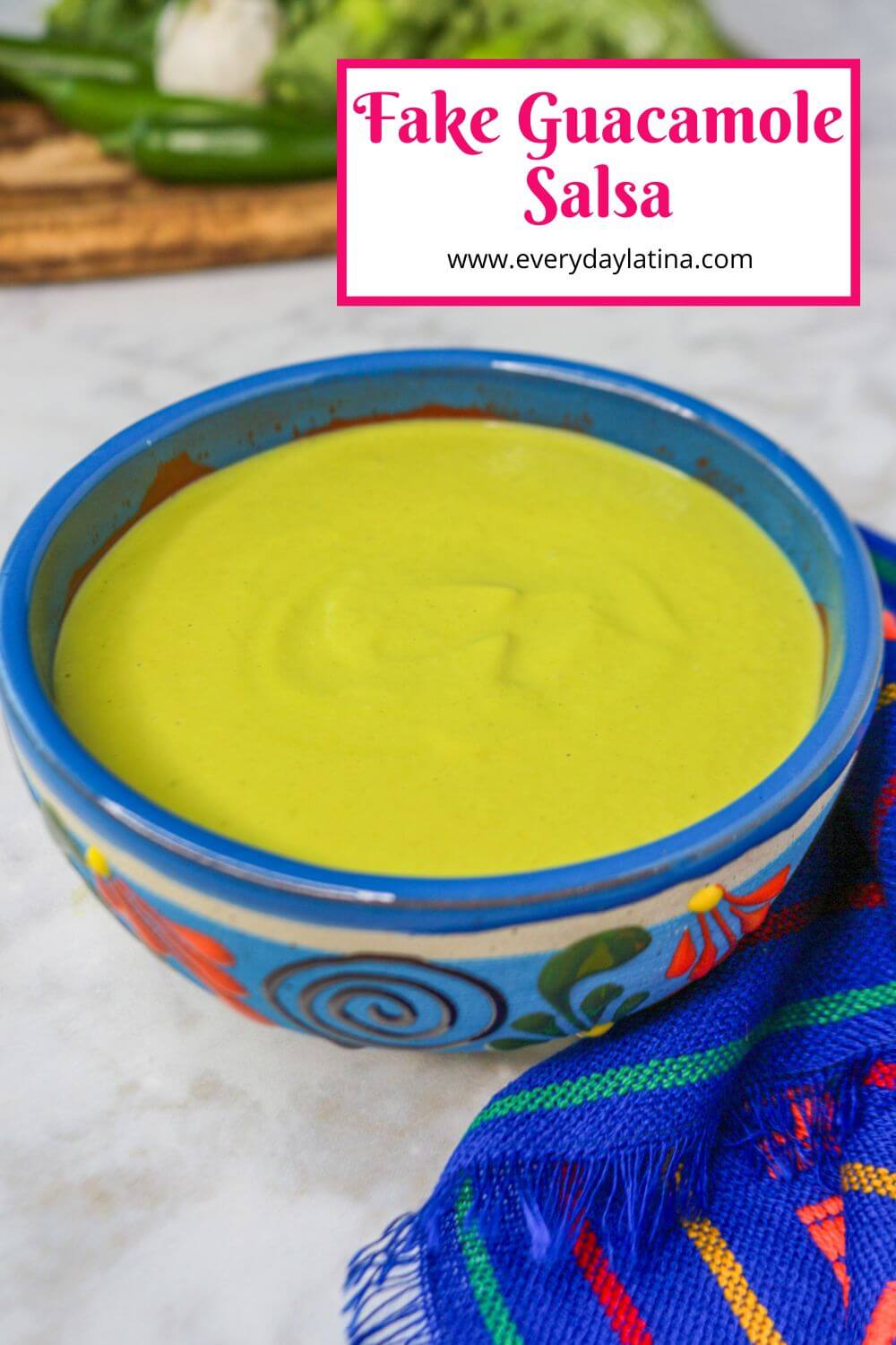 Mexican Guacamole Falso (Fake Guacamole Salsa)