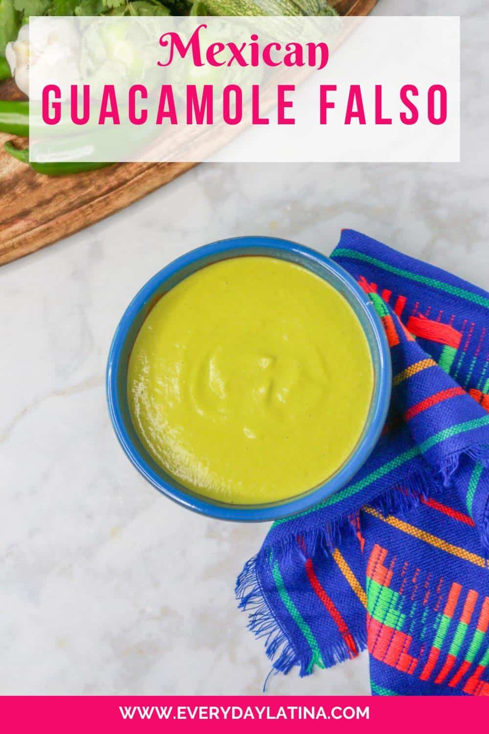 Mexican Guacamole Falso (Fake Guacamole Salsa)