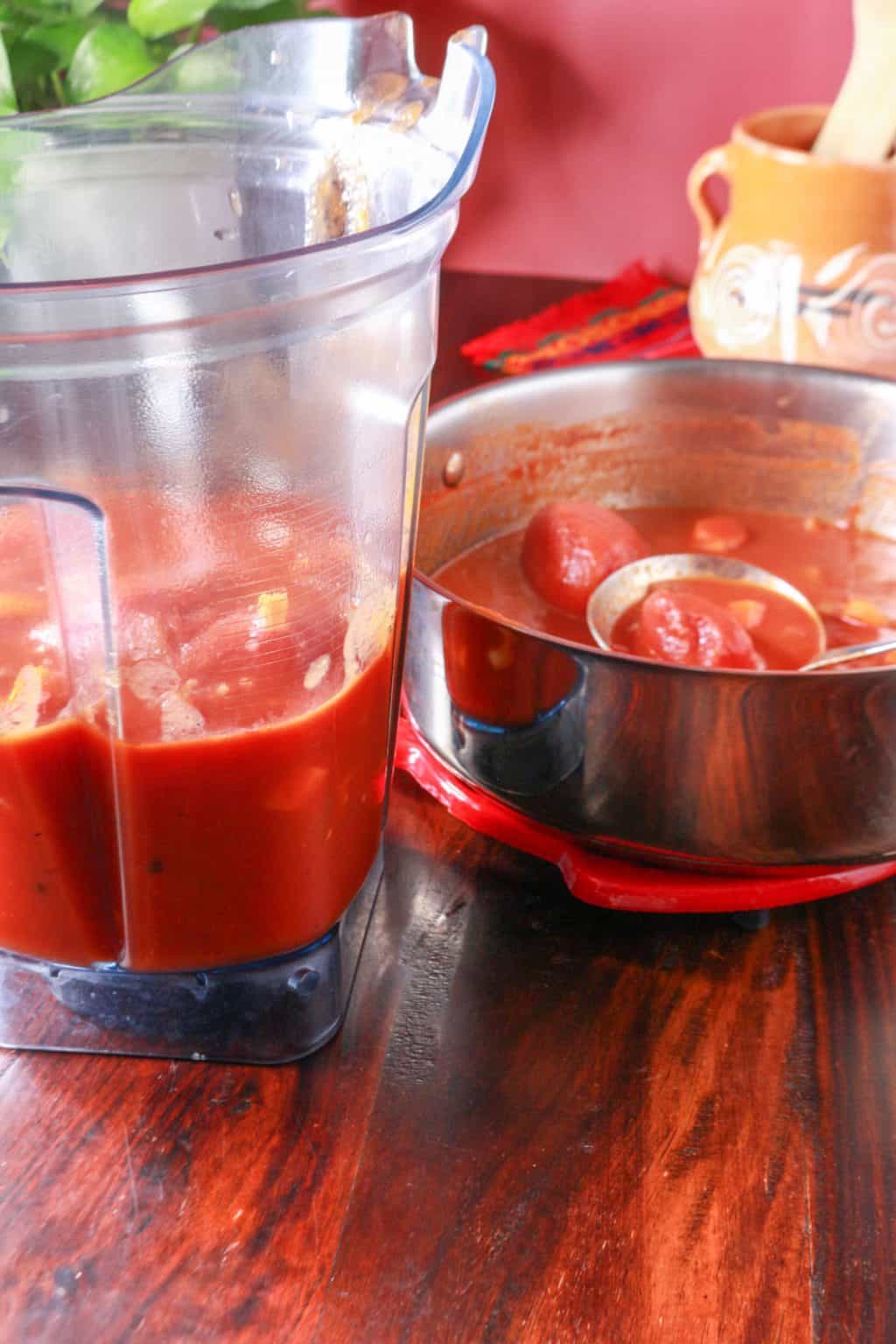 Chipotle Tomato Soup with Homemade Croutons