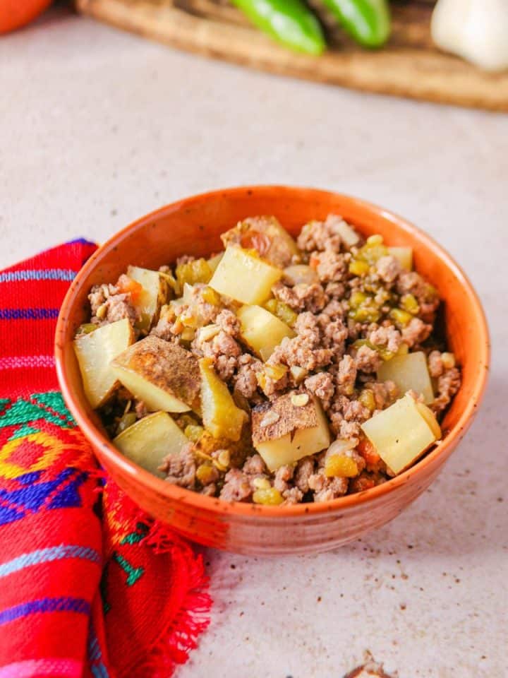 Mexican Picadillo con Papas