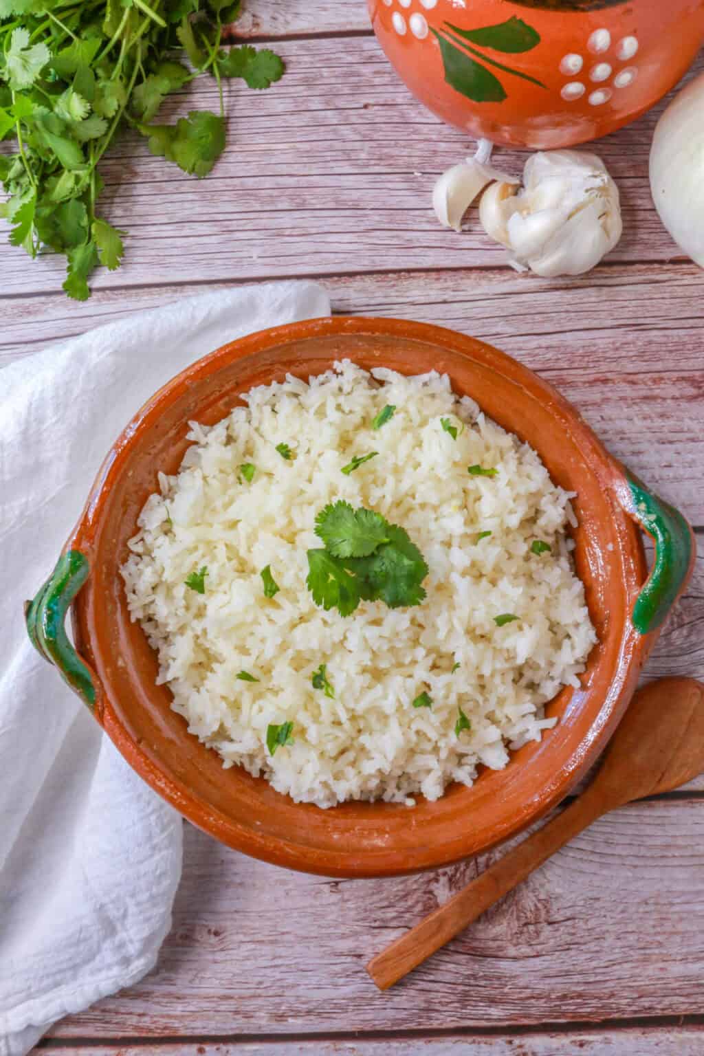 Authentic Arroz con Cilantro (Mexican White Rice with Cilantro)