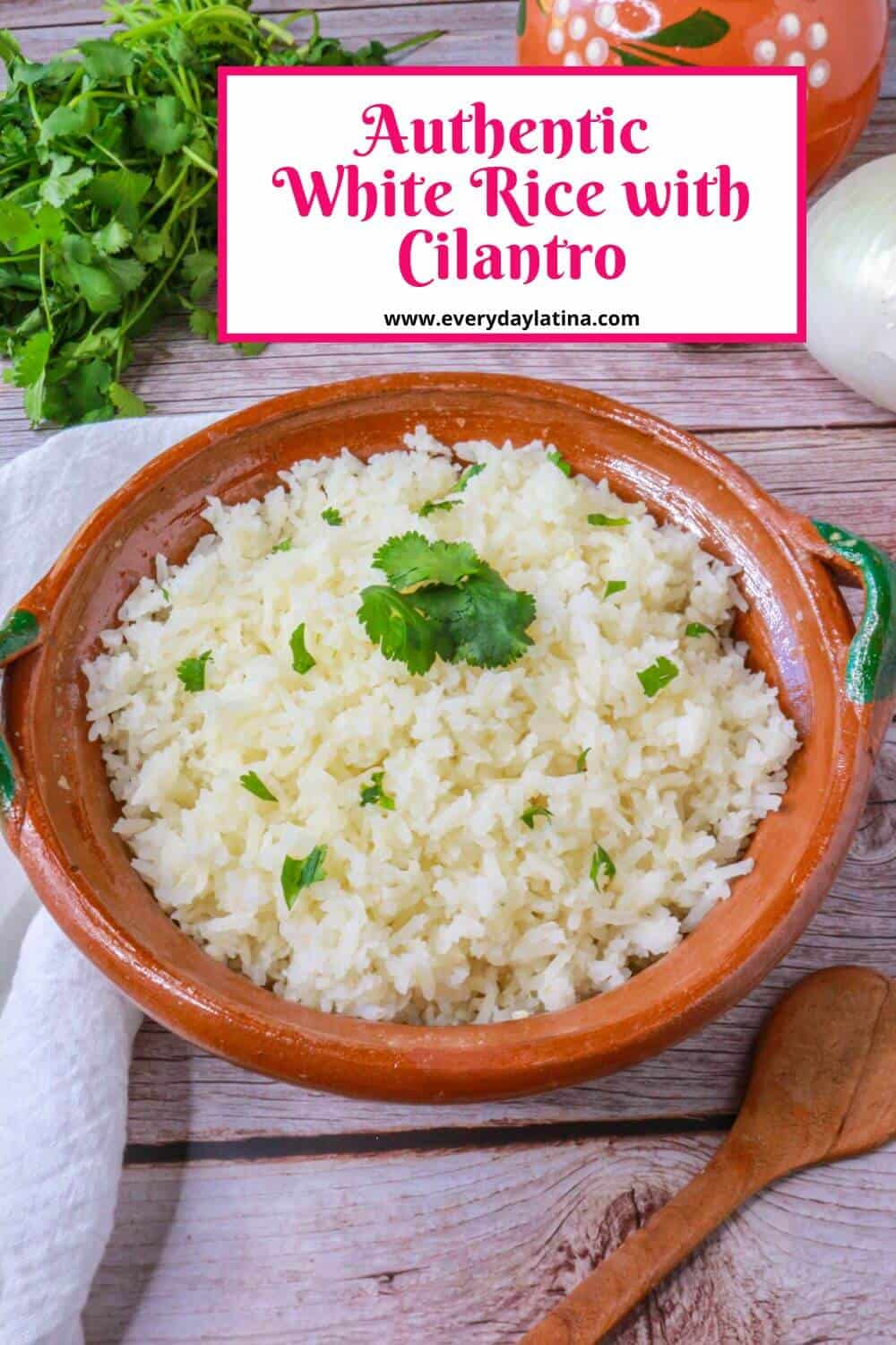 Authentic Arroz con Cilantro (Mexican White Rice with Cilantro)