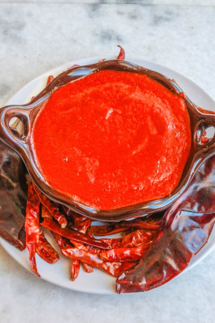 Salsa for Pozole and Menudo (Chile de Árbol Sauce)
